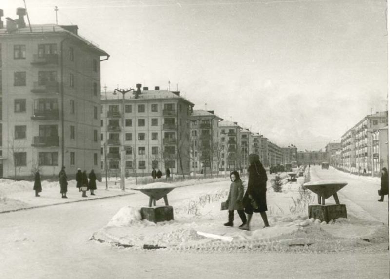 Фото "Проспект Строителей", декабрь 1964, г. Череповец и Череповецкий ...